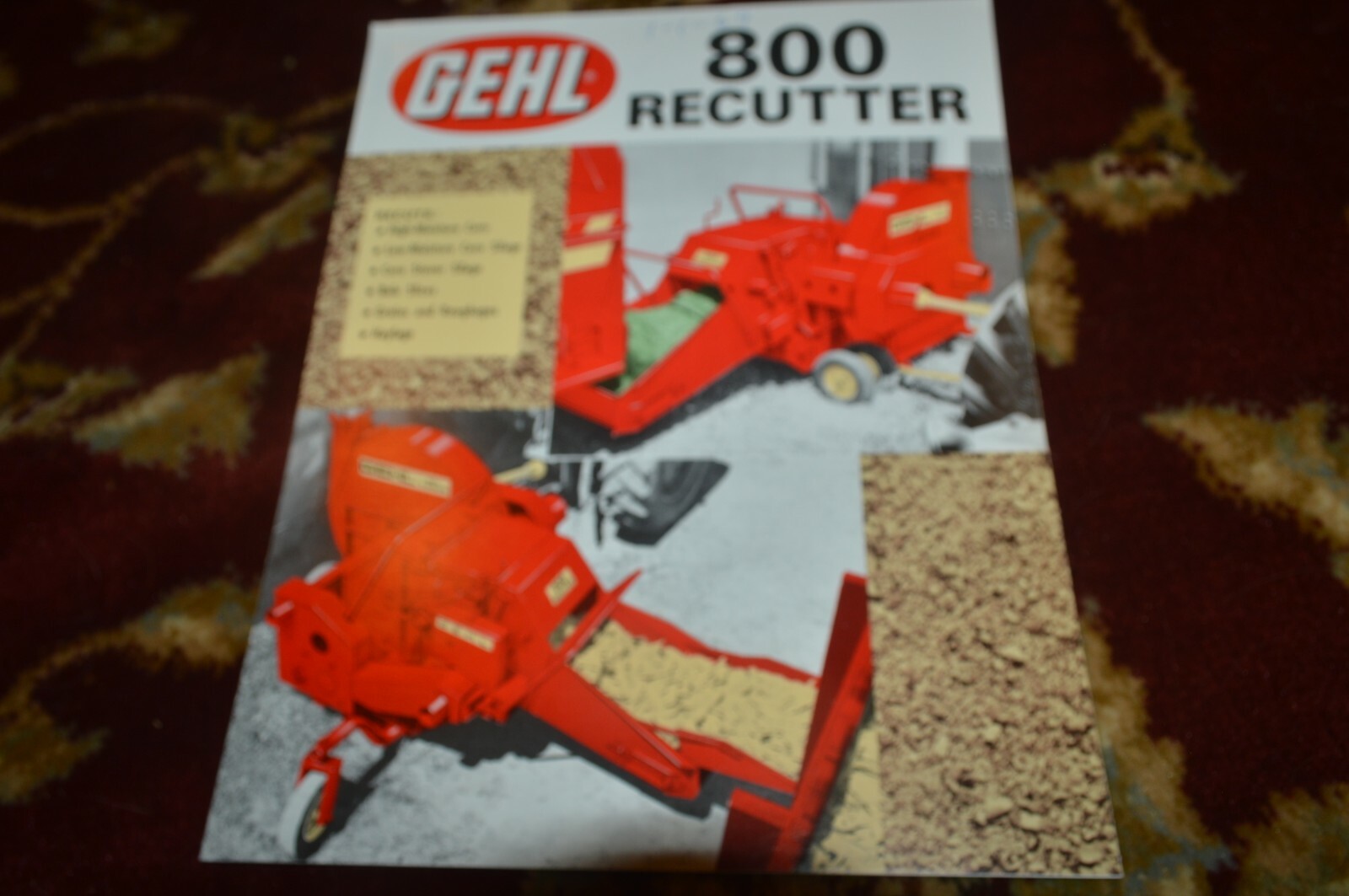Gehl 800 Recutter For 1969 Brochure FCCA | eBay
