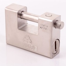 Hardened Solid Steel Shutter Padlock Large 94mm Warehouse/container ...