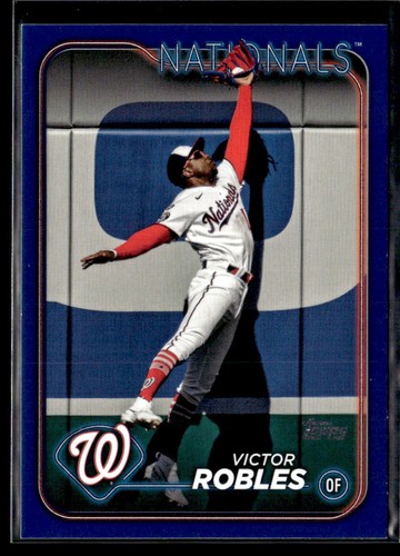 Victor Robles - 2024 Topps Royal Blue #412 Washington Nationals | eBay