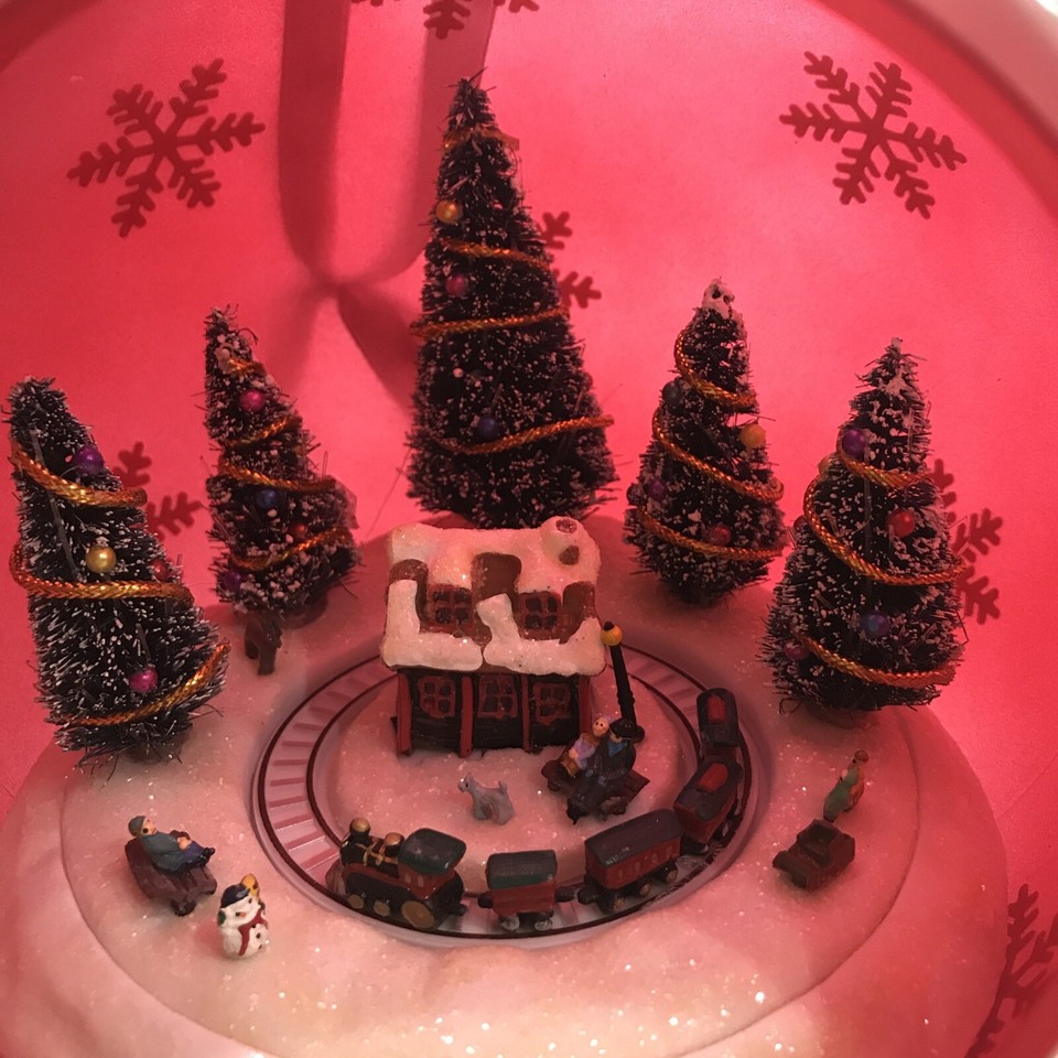 Mr. Christmas Jumbo Sparkling Scene Ornament Large Animated Musical ...