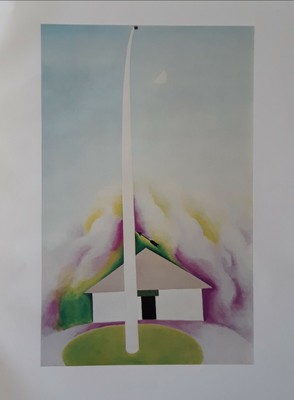 Georgia O'Keeffe, 'FLAGPOLE, WHITE HOUSE'', Art Print, 10x14...$7.50 | eBay