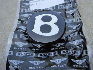 100% BRAND NEW OEM FACTORY BENTLEY GENUINE "B" WHEEL CENTER CAP OEM ...