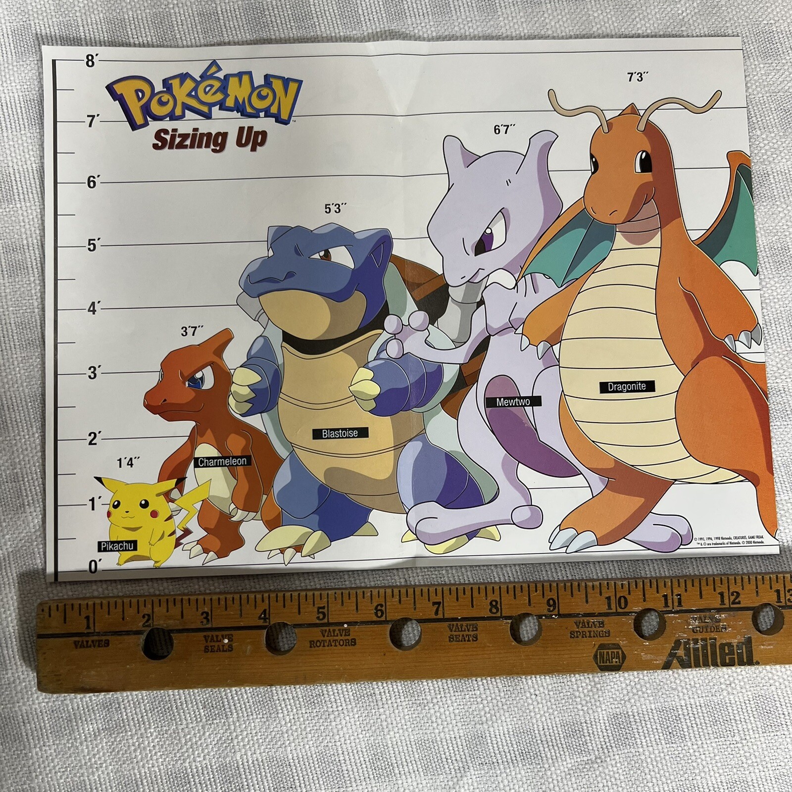Pokemon Height Chart