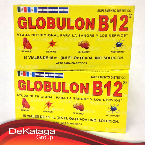 2 GLOBULON B12 SUPPLEMENT 15 Drinkable Vials | eBay