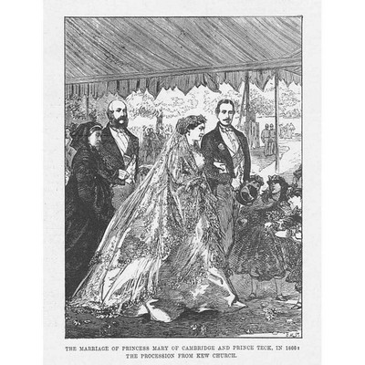 Marriage of Princess Mary of Cambridge & Prince of Teck - Antique Print ...