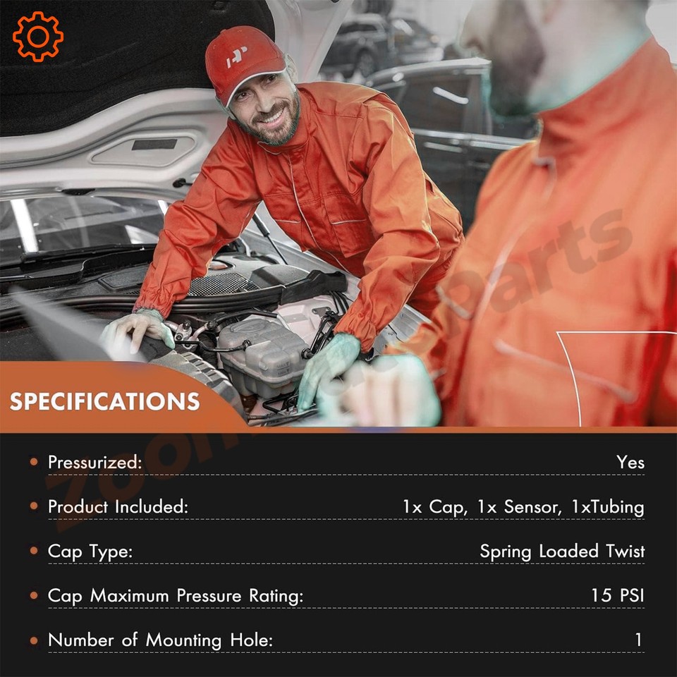 Coolant Reservoir Overflow Tank w/ Cap Sensor for GMC Hummer Chevrolet ...