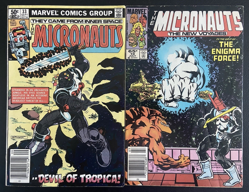 * Micronauts #33 #10 1st Devil Newsstand Marvel Comics lot combine ...
