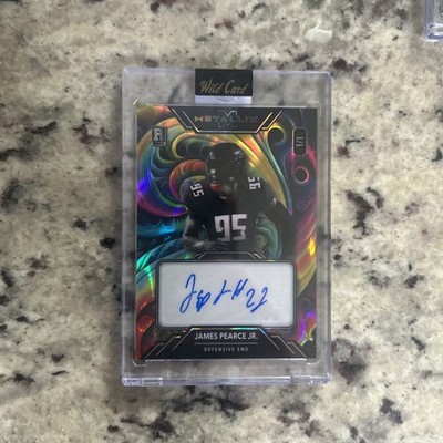2024 James Pearce Jr 1/1 Atlanta Falcons Auto Wild Card Metallix ...