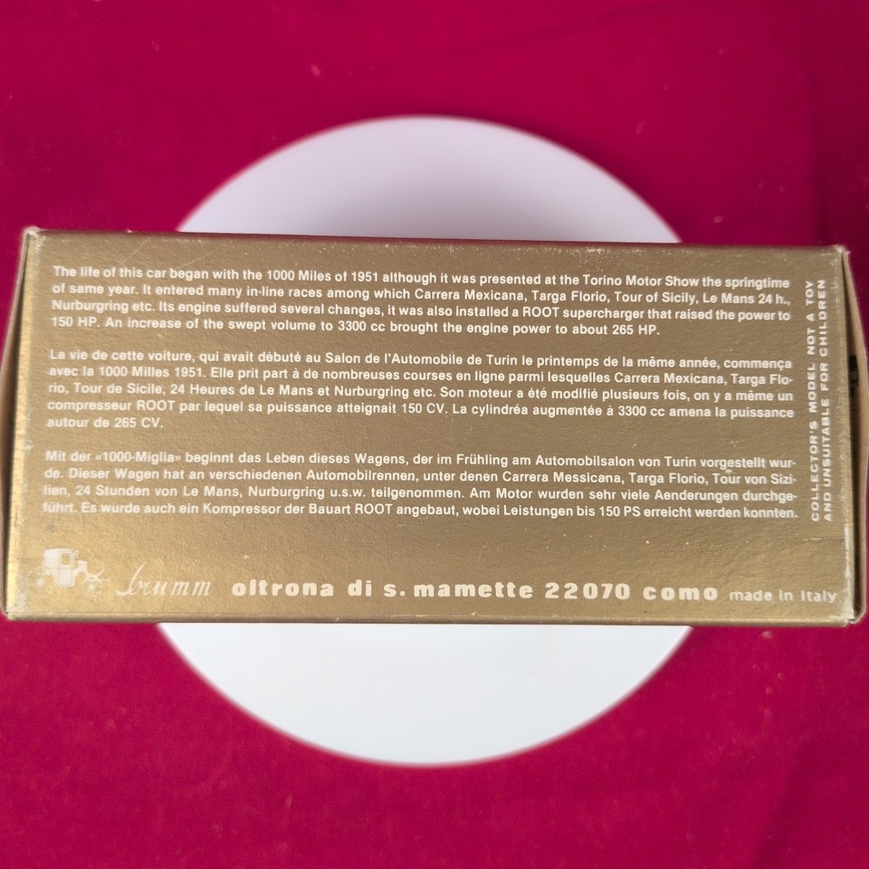 New R95 Vintage Brumm Oro Lancia Aurelia B20 HP 80 1951 Time Capsule 1/43 Italy | eBay