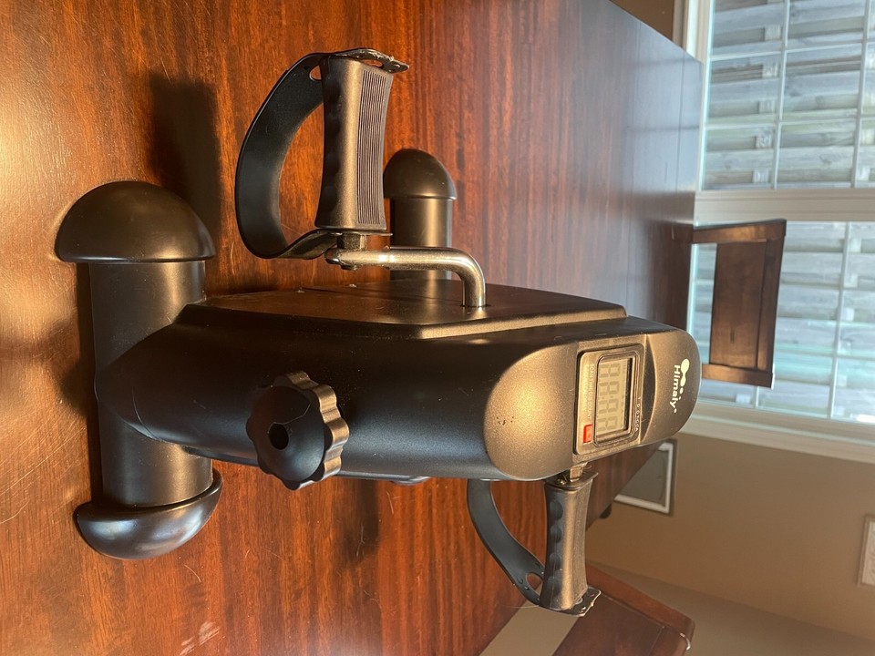 Himaly Mini Exercise Bike Under Desk Leg&Arm Training Machine w/ LCD ...