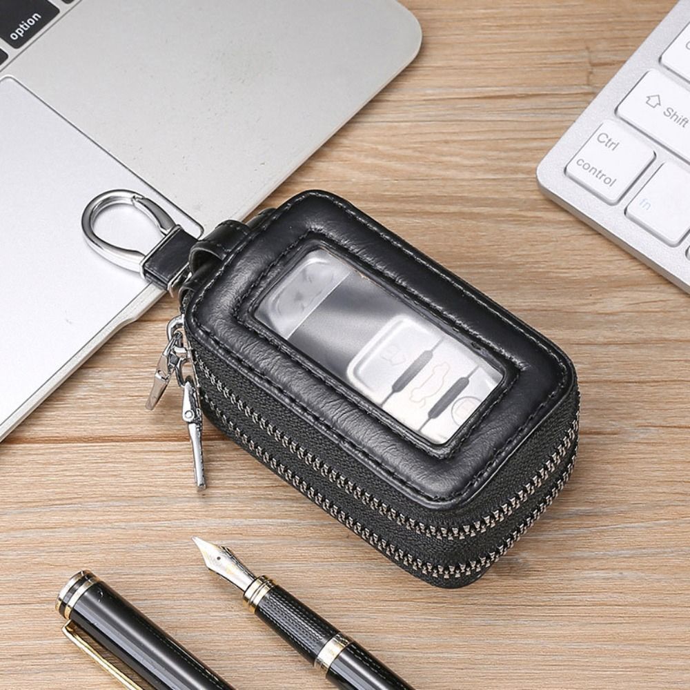 Lychee Pattern Double-layer Car Key Bag PU Key Bag Women | eBay