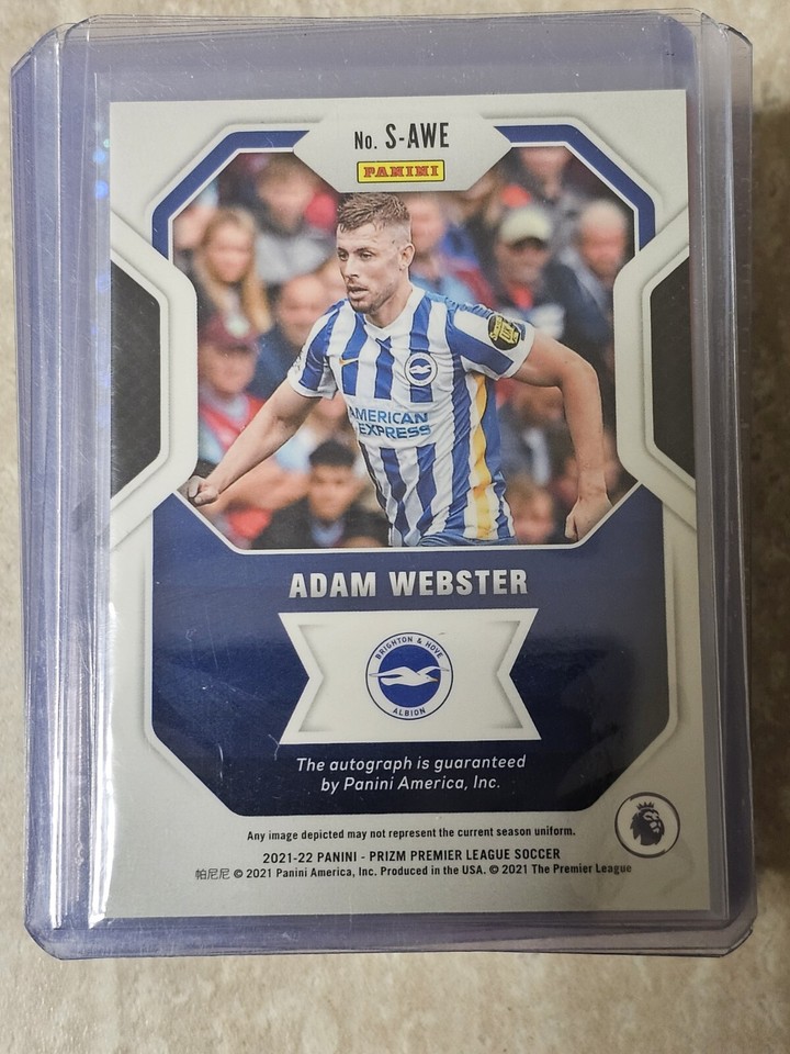 ADAM WEBSTER Signatures Auto Prizm Epl Brighton | eBay