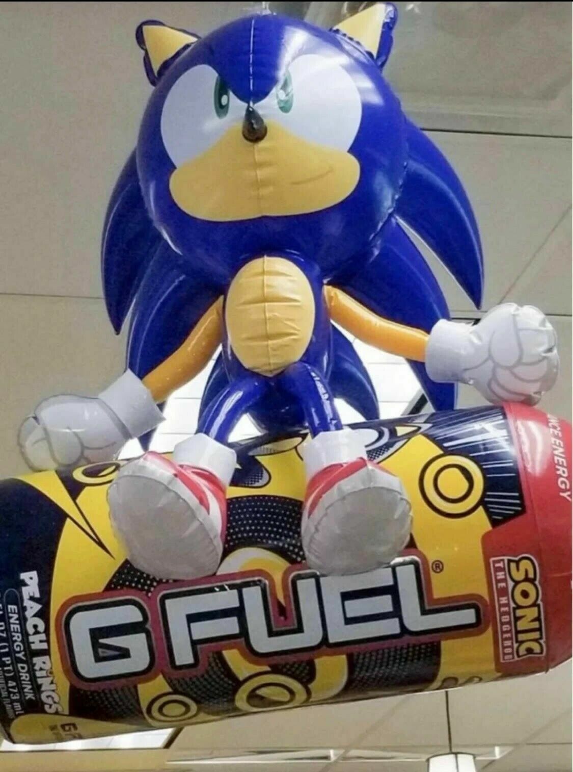 Sonic the Hedgehog G Fuel Inflatable Balloon Official VERY RARE NEW ...