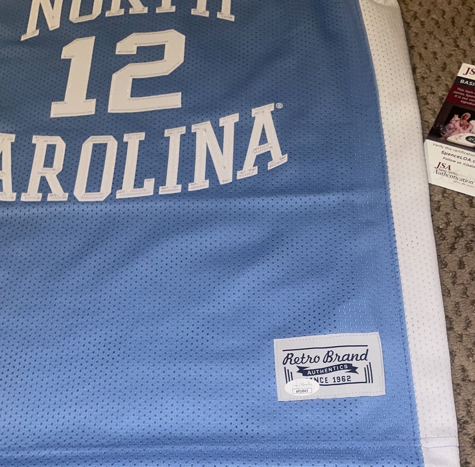 PHIL FORD SIGNED UNC JERSEY AUTOGRAPH BASKETBALL JSA NORTH CAROLINA TAR ...