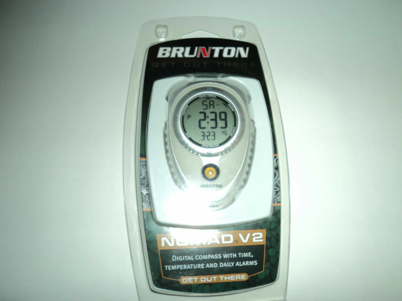 BRUNTON V2 DIGITAL COMPASS WITH TIME, TEMPERATURE AND DAILY ALARMS, NEW ...