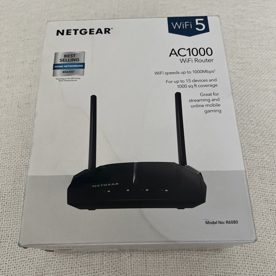 Netgear AC1000 WiFi Router WiFi 5 Model R6080 691043296590 | eBay