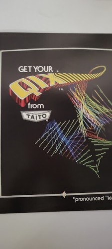 Flyer TAITO QIX Arcade Video Game advertisement original see pic | eBay