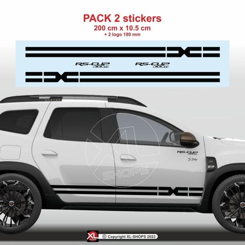 Autocollant bande racing pour DUSTER 1 2 et 3 sticker DC SPORT ref:1197 ...