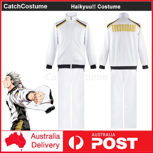 Anime Haikyuu Fukurodani Academy Kotaro Bokuto Cosplay Costume School ...