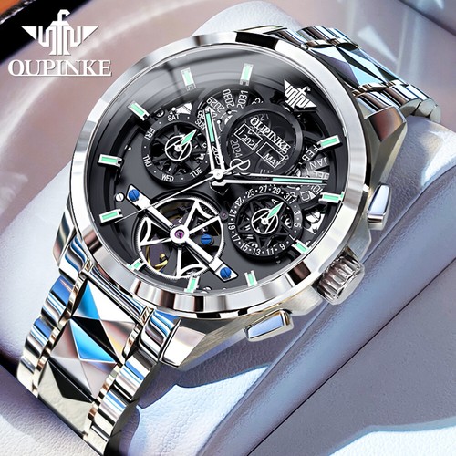 OUPINKE Entry Lux Automatic Watch Men's Mechanical Watch Luminous Hands ...