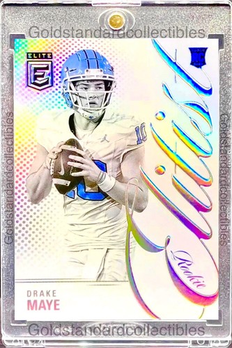 Drake Maye RARE ROOKIE RAINBOW FOIL REFRACTOR INVESTMENT SSP PANINI ROY ...