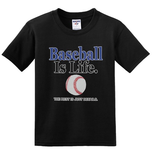 NEW! BASEBALL IS LIFE The Rest is Just Details Sports Humor T-shirts S ...