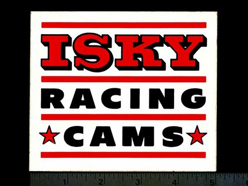 ISKY RACING CAMS Original Vintage 1960's 70's Racing Decal/Sticker ...