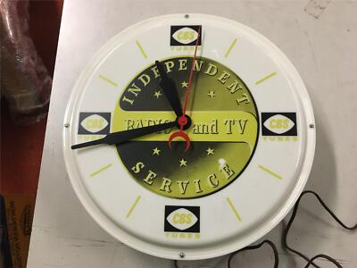 Vintage CBS Tubes Radio & TV Independent Service lighted electronic ...