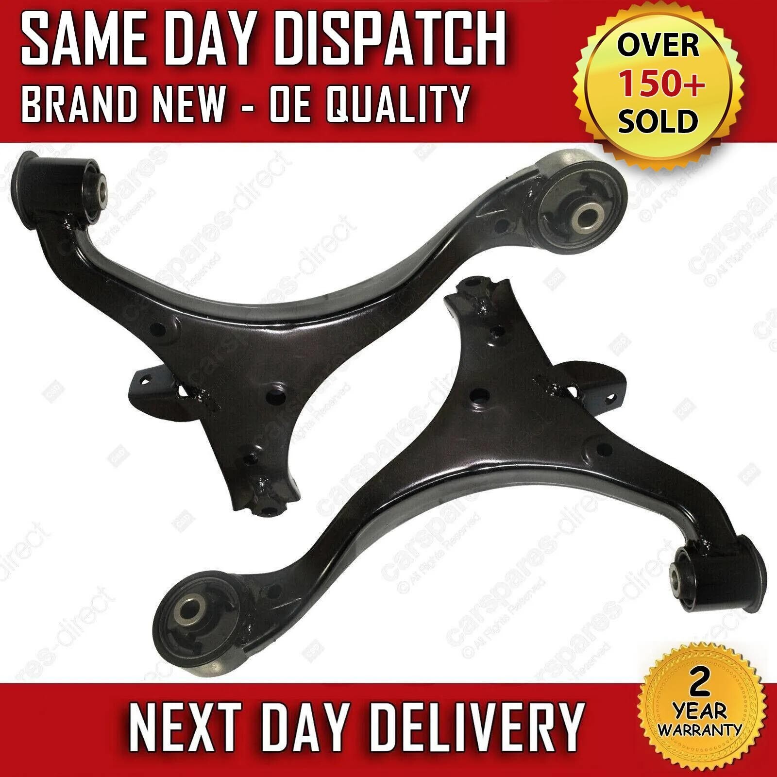 HONDA CIVIC MK7 FRONT LOWER CONTROL SUSPENSION WISHBONE ARMS PAIR 2000 ...