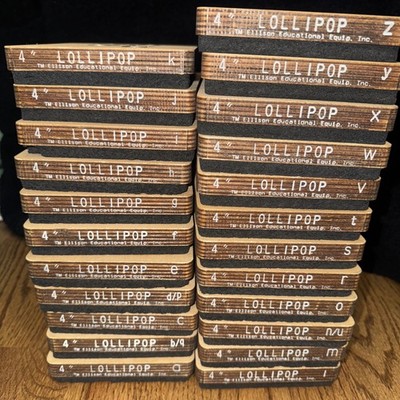 Ellison ACCU-CUT 4” Lollipop Font Alphabet a-z Cutting Dies Lower Case ...