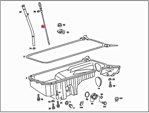Genuine MERCEDES Green Oil dipstick 1020100472 | eBay
