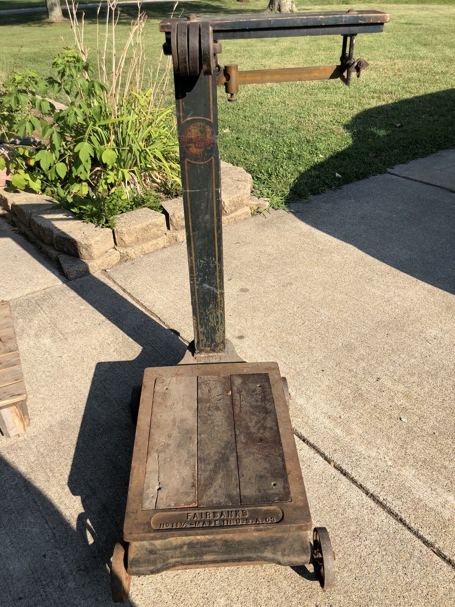 Wooden Antique Floor Scales 2 Cwt Platform Scales | Science Museum