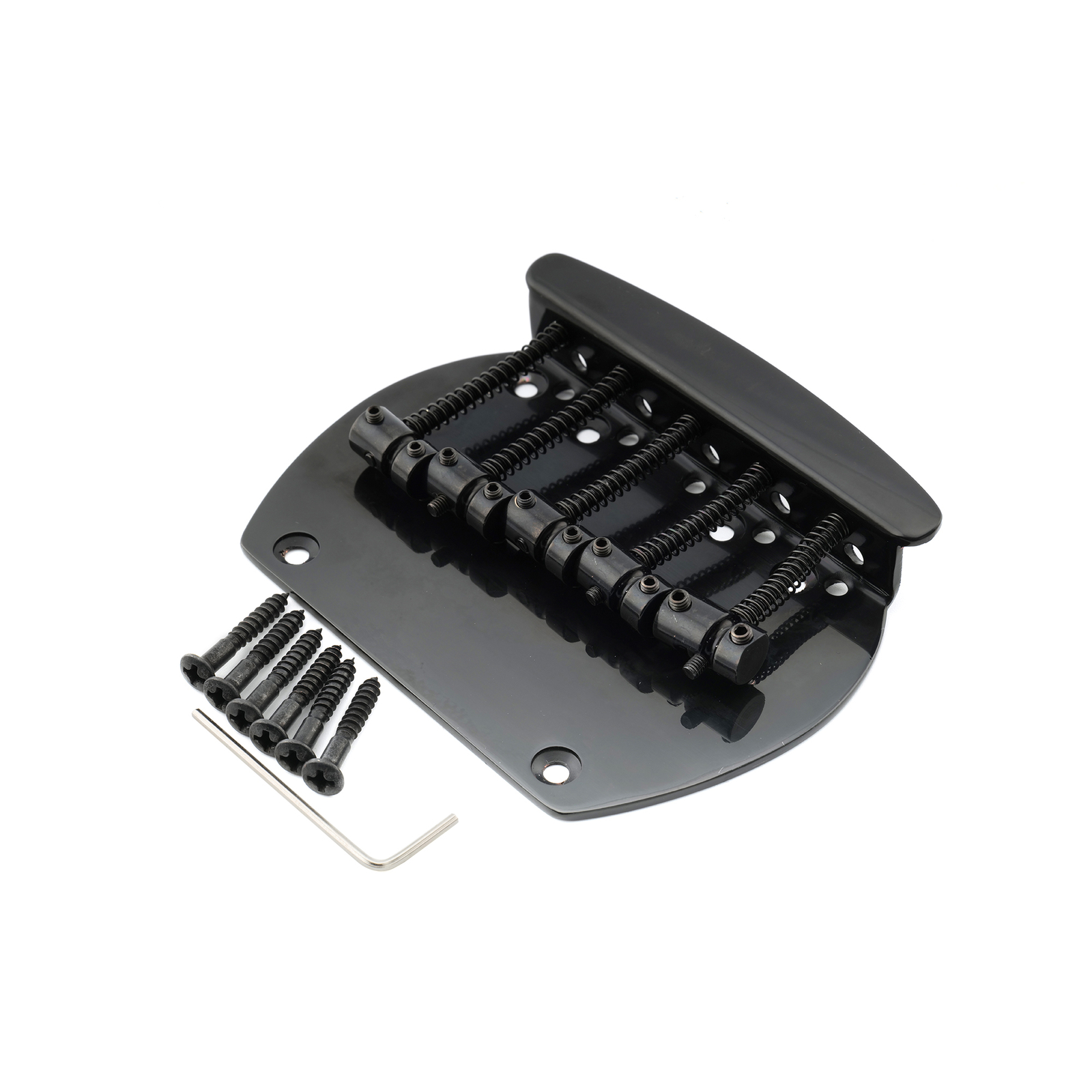 Musiclily Pro Black 16mm Steel 5-String Bass Bridge For Music Man MM ...