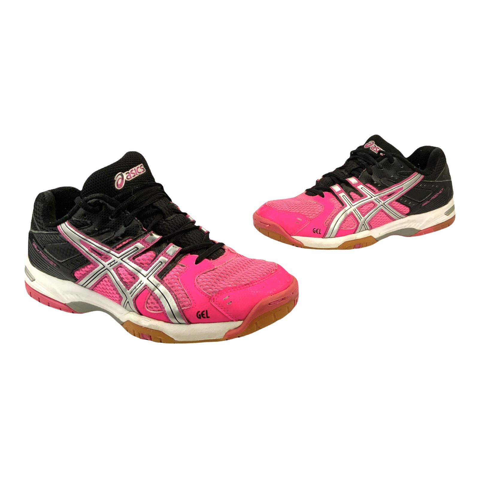 Women's Asics Gel-Rocket Pink Athletic Running Shoes Size US 8.5 EURO ...