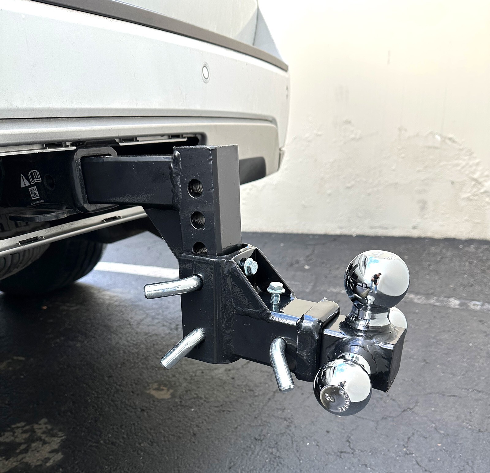 HD 3 BALL ADJUSTABLE DROP-TURN TRAILER TOW 2" HITCH MOUNT TOWING TRUCK ...