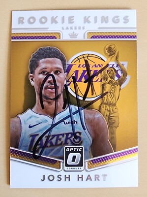 Josh Hart Signed 2017-18 Optic Rookie Kings Card #26 LA Lakers NY ...