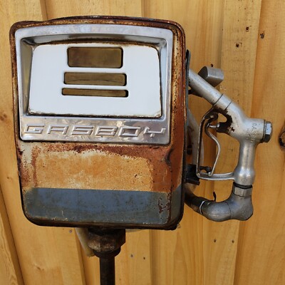 Vintage Gasboy 1820 Gas Pump w/ Fuel Nozzle Oil Service Station ...