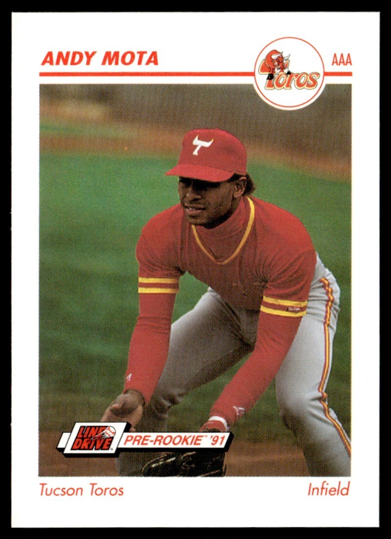 1991 Line Drive AAA Andy Mota Tucson Toros #616 | eBay