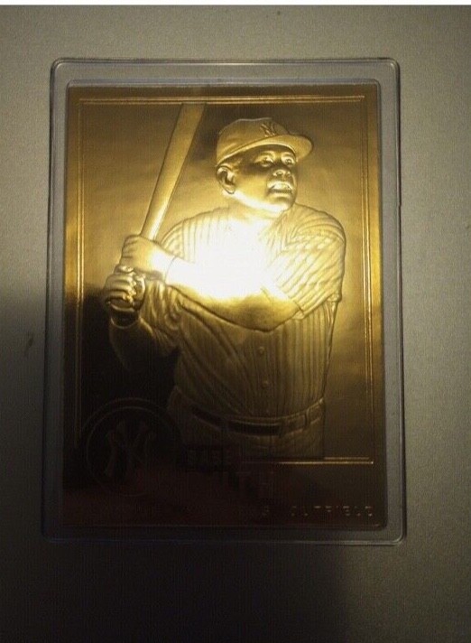 Babe Ruth 1996 Danbury Mint Sealed 22kt Gold Card #30 New York Yankees ...
