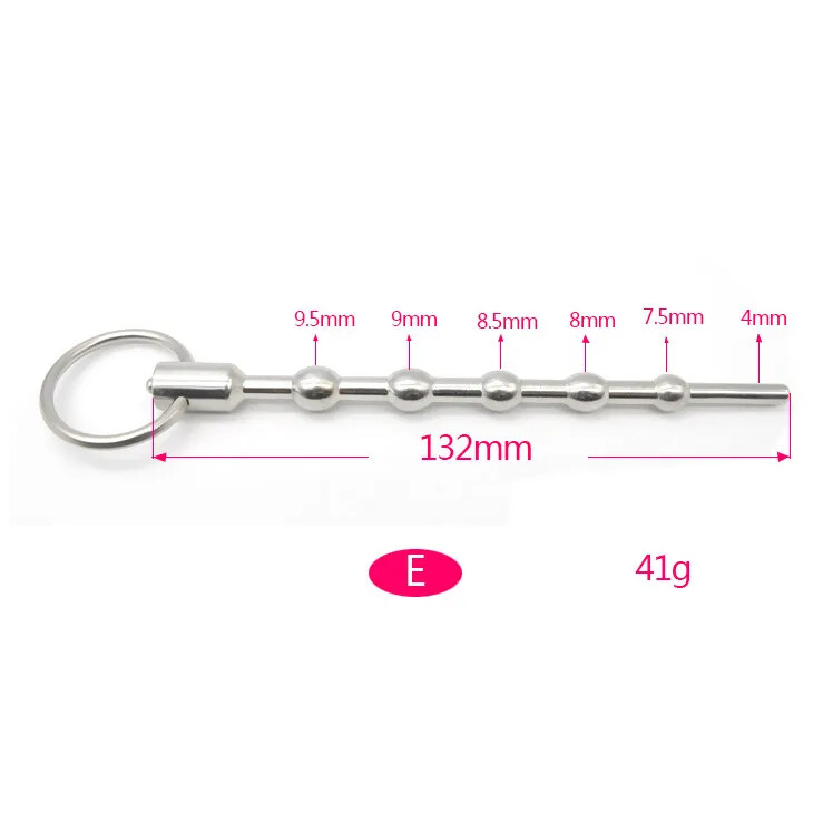 Stainless Steel Male Urethra Peni Beads Plug Urethra Dilator Sounding ...