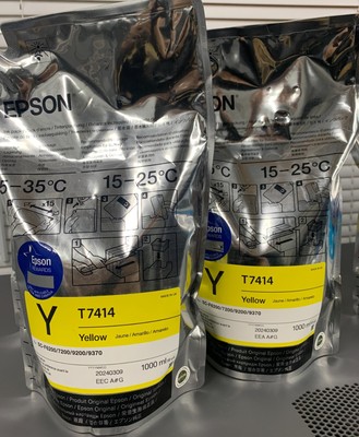 T7414 Yellow Dye Sublimation Ink Without Chip 1000ml EXP 2024 | eBay