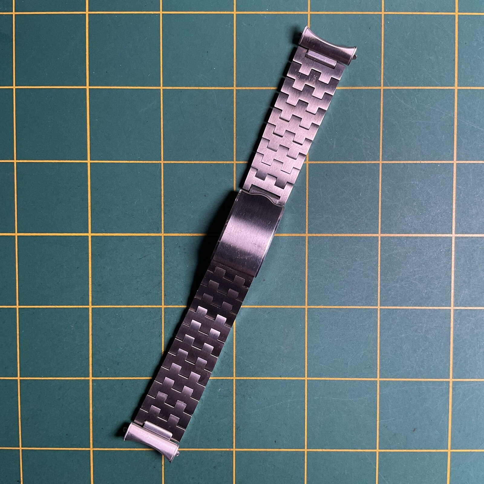 VINTAGE 19MM MARUMAN 5MS19 BRUSHED STAINLESS STEEL WATCH BRACELET ...