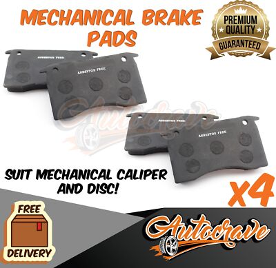 4 x Mechanical Brake Pads trailer Disc brake Boat Rotor Caliper Pads ...