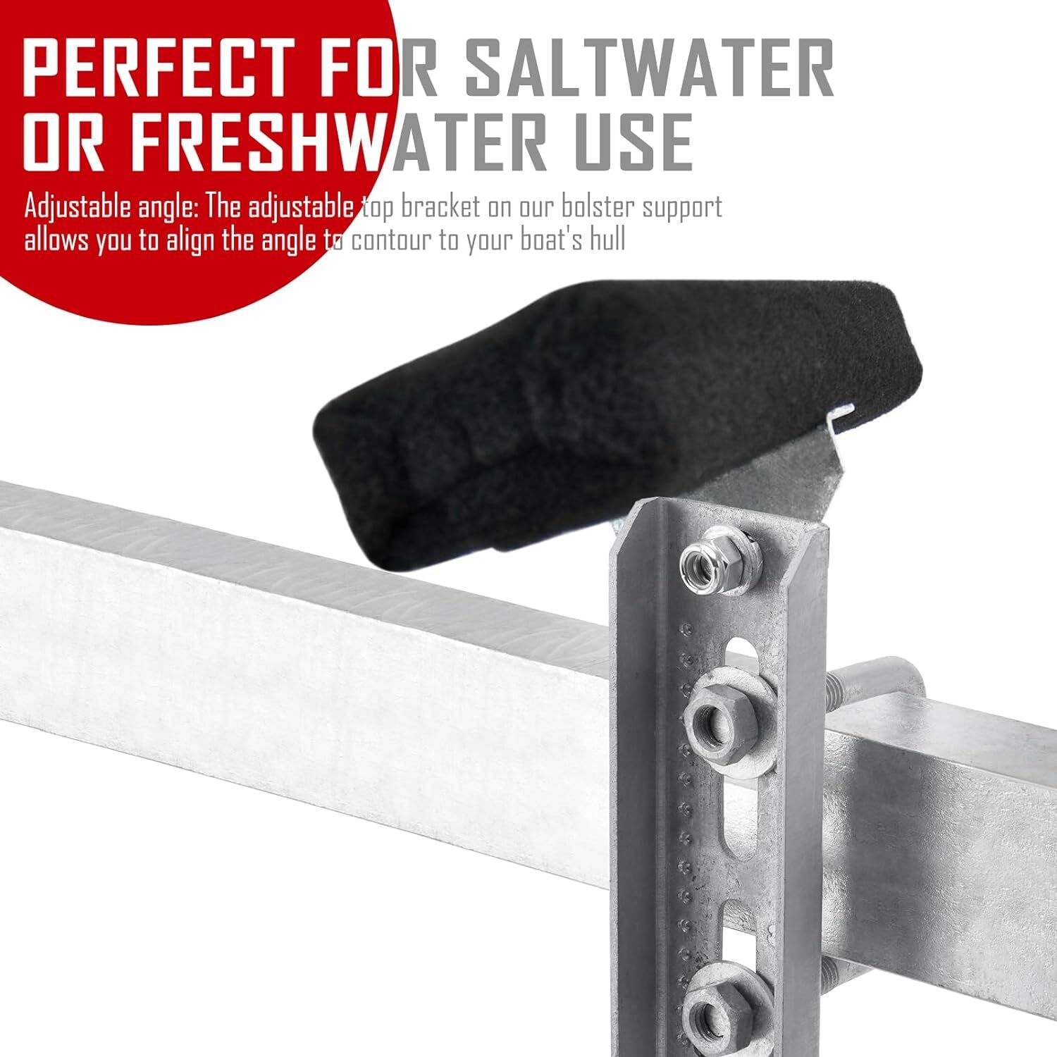 8" Galvanized Swivel Top Boat Bunk Brackets for 2x3 Boat Trailer ...