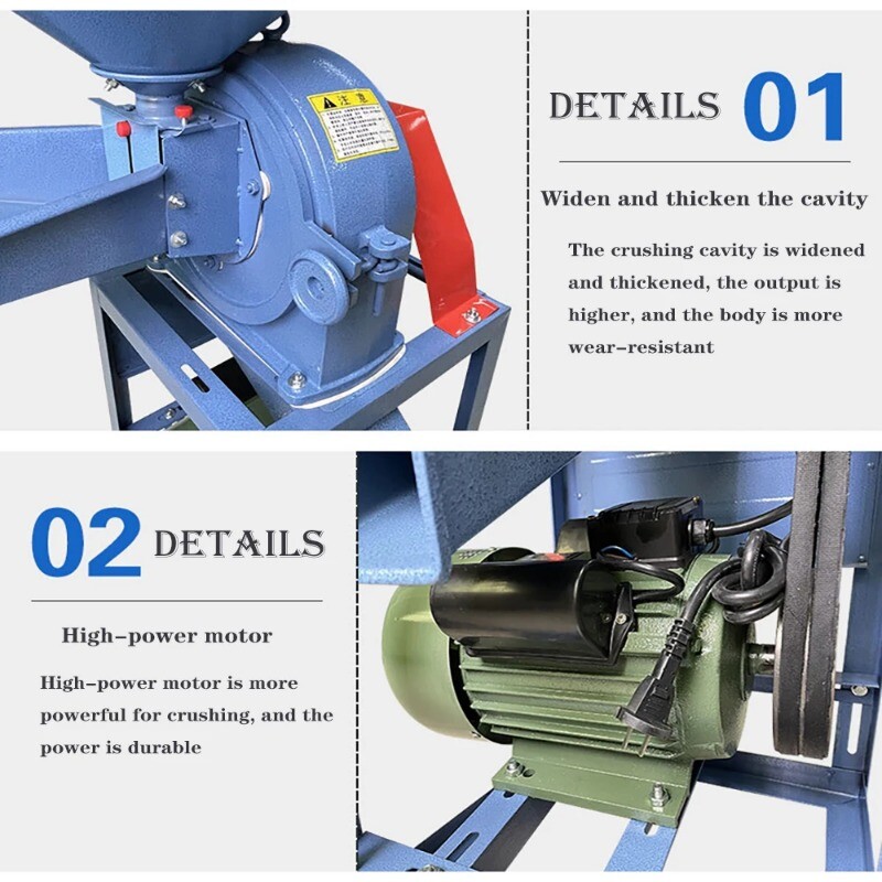 Corn Shredder Small Multi-grain Mill Multi-function Feed Powder Grinder ...