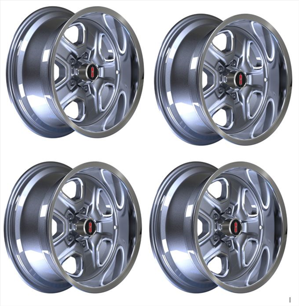 YEARONE 17“ Cutlass Wheels SS II Wheel Kit Staggered Sized Silver | eBay