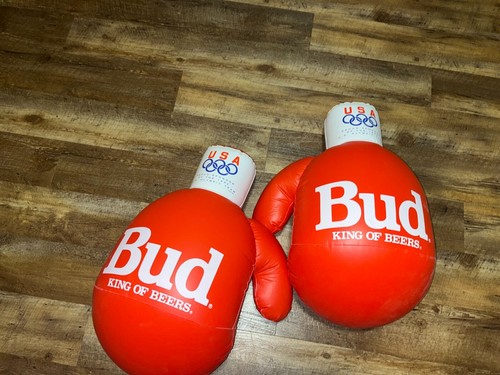 Vintage Set of 2 Budweiser 1992 Olympic Boxing Inflatable Gloves - New ...