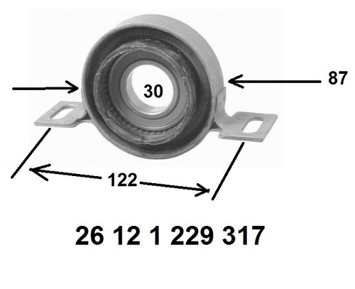Driveshaft Shaft center Support Bearing Flex Disc Joint set BMW 325xi ...