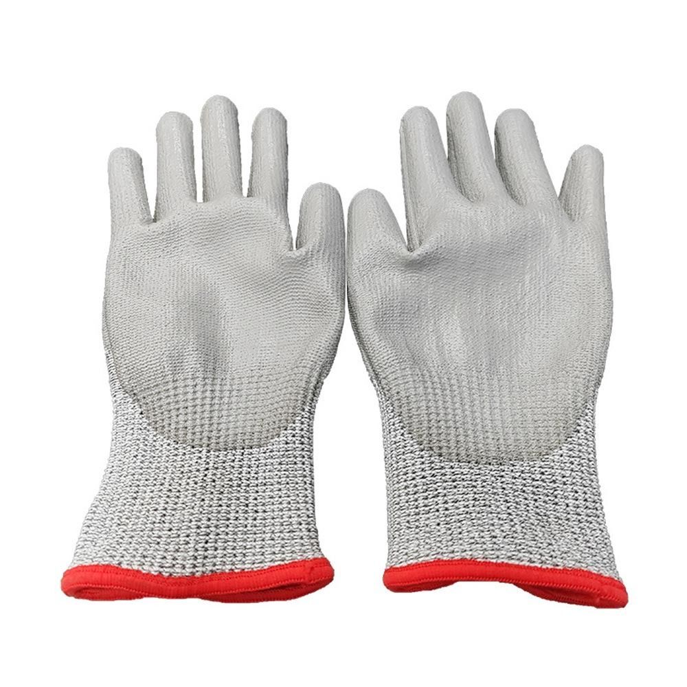 Grey PU Coated Glove Wear-resistant Protective Mittens Safety ...