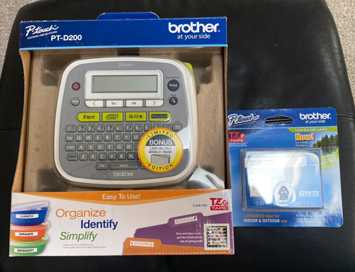 Brother P-Touch PT-D200 Label Thermal Printer Battery Operated New ...